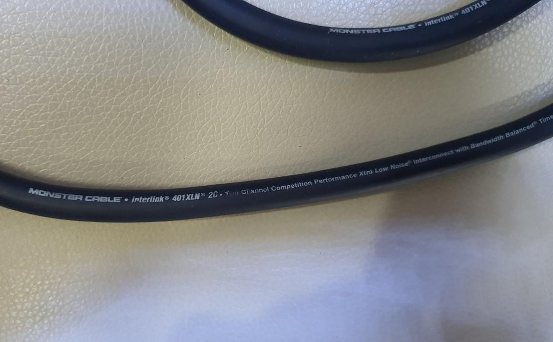 Monster Cable 401XLN 1.5M 24k Gold plated RCA, Audio, Portable Audio ...