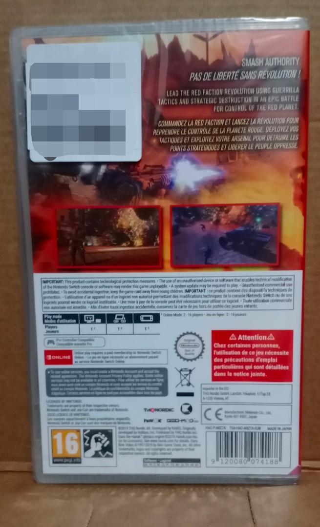[Nintendo Switch Game] Red Faction / Super Dragon Ball Heroes (NEW ...