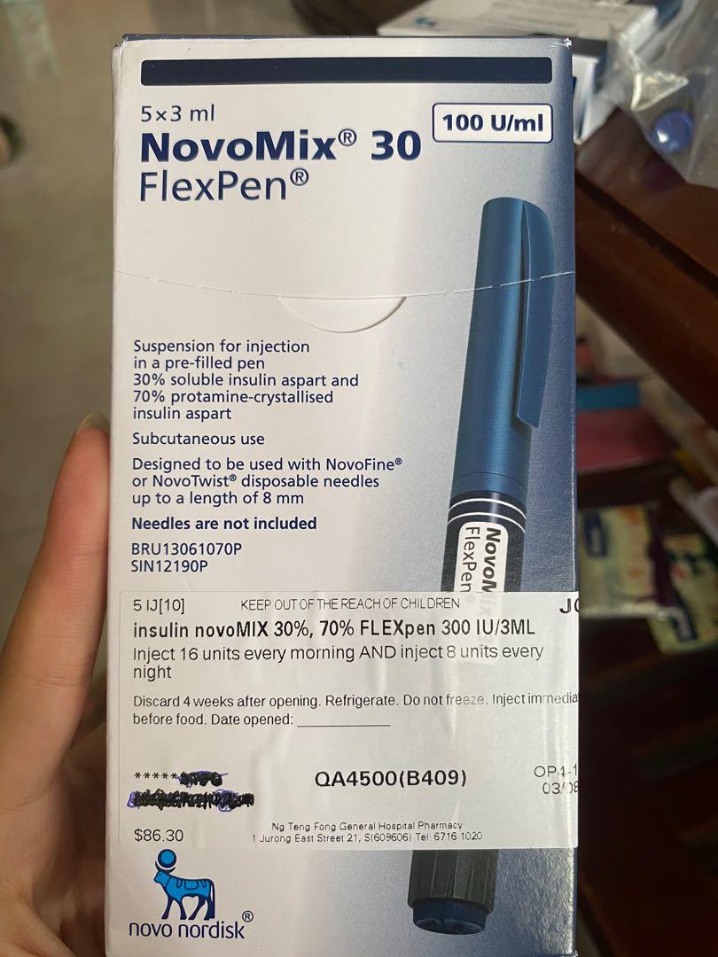 Novomix 30 flex pen 5x3ml, Everything Else on Carousell