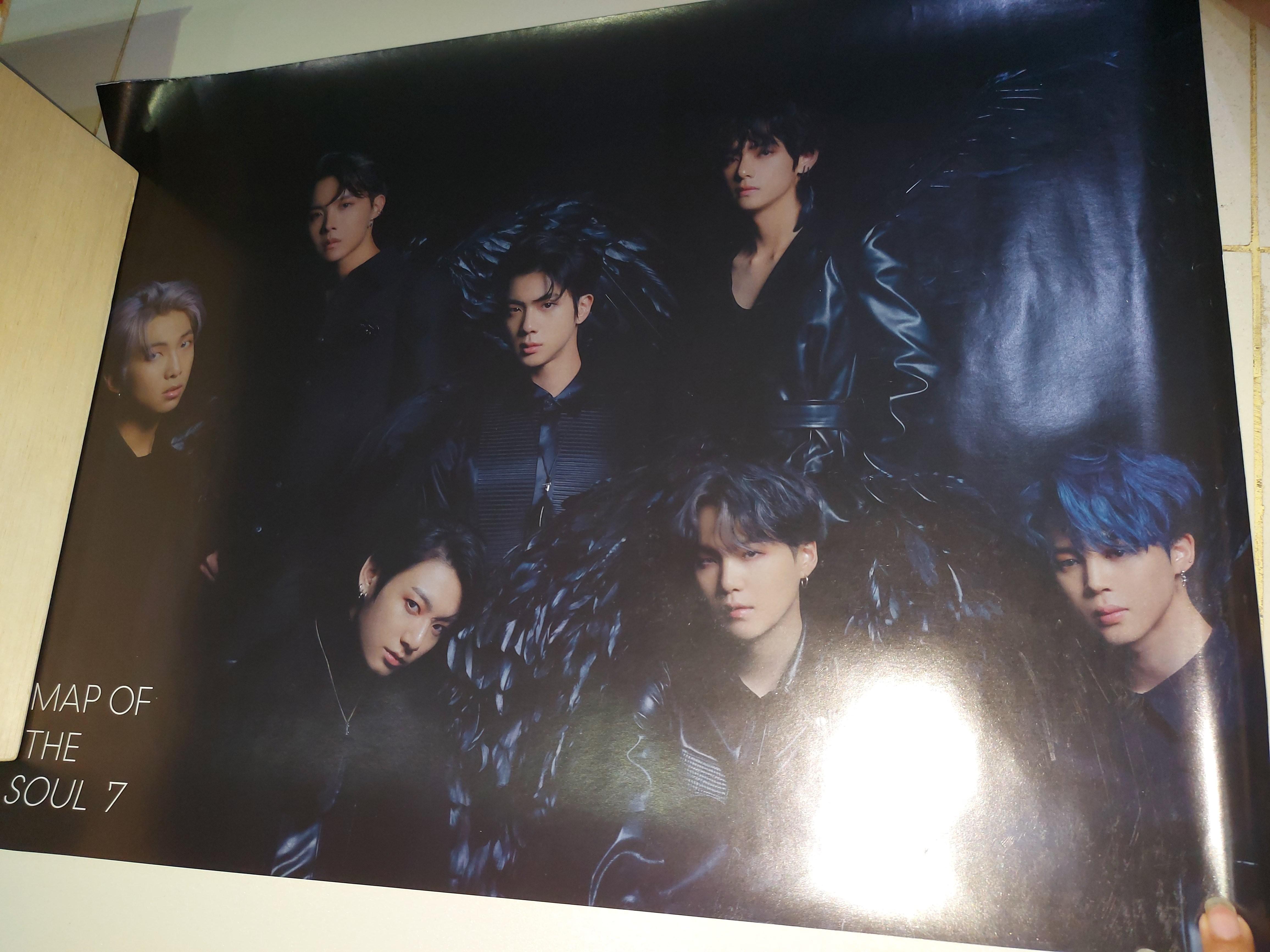 OFFICIAL POSTER BTS MAPS OF THE SOUL MOTS, K-Wave di Carousell