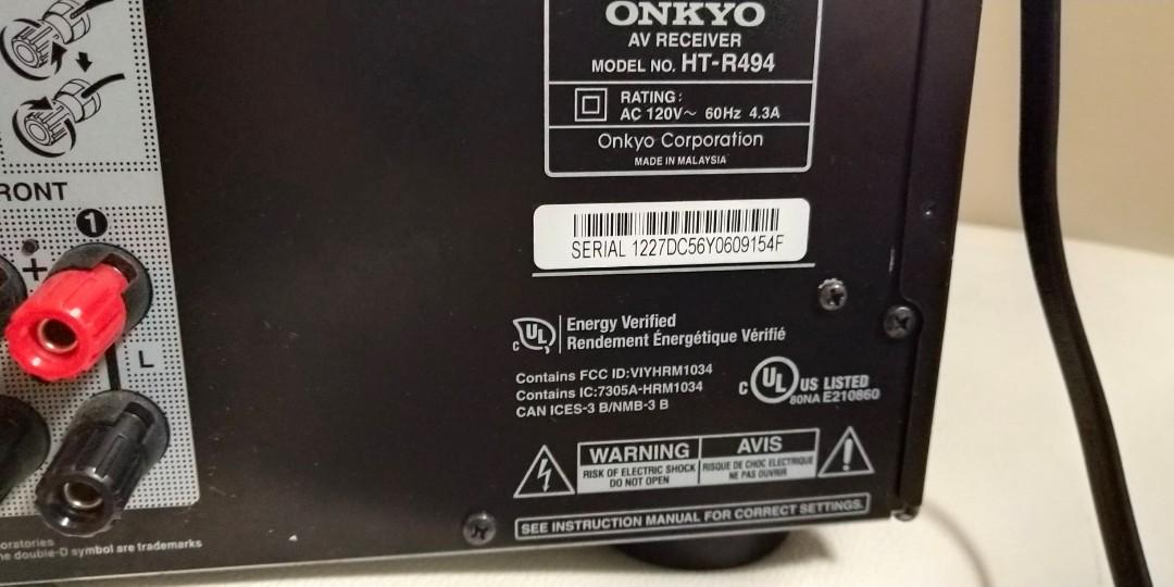 Onkyo HT R494 Dolby Atmos, Audio, Soundbars, Speakers & Amplifiers on ...