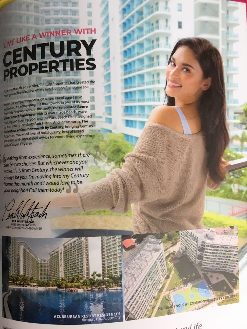 Pia Wurtzbach Magazines and Miss universe program book, Hobbies & Toys ...
