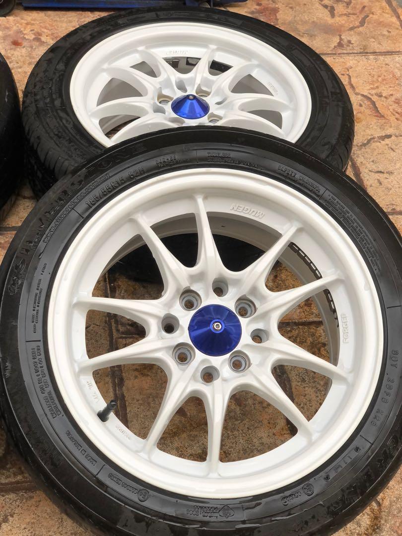 Rim Mugen MF10 15x7jj pCd100/114, Auto Accessories on Carousell