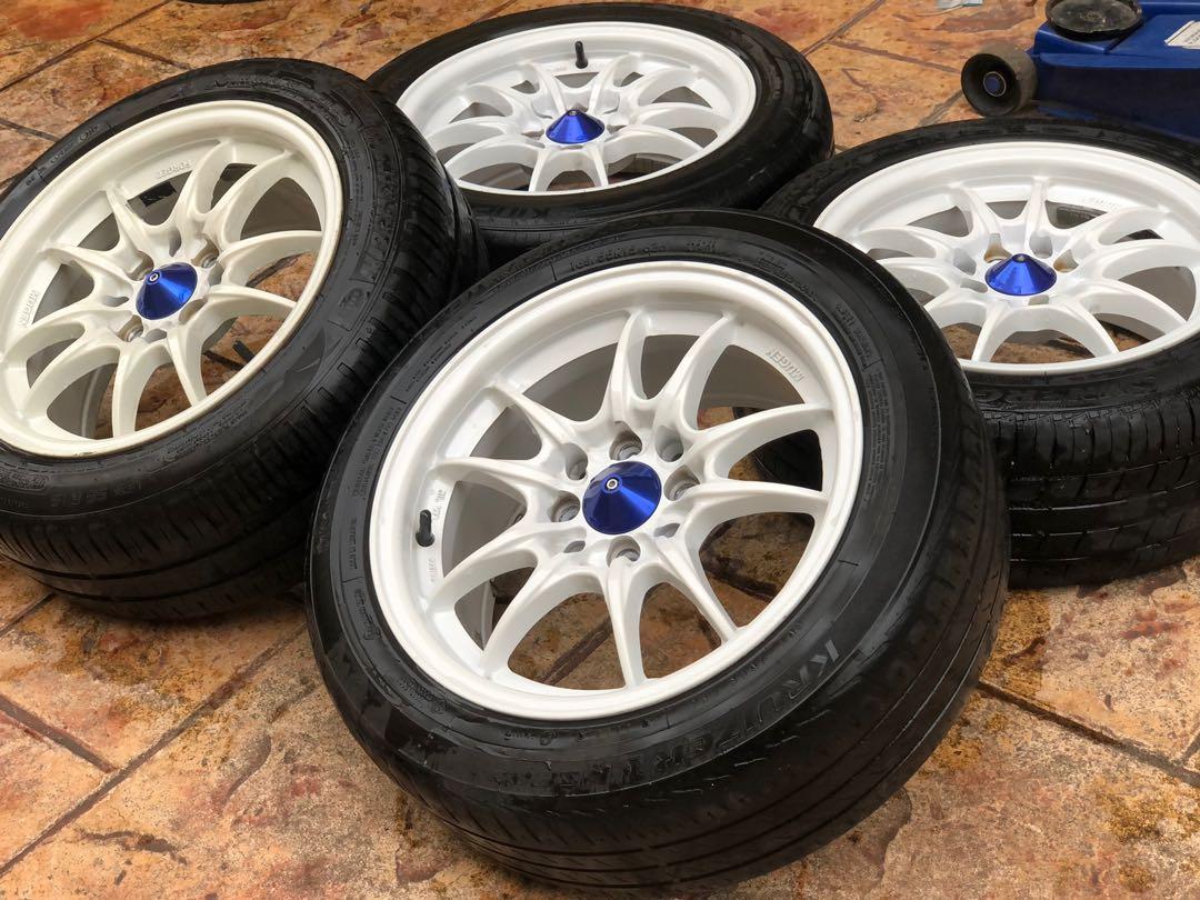 Rim Mugen MF10 15x7jj pCd100/114, Auto Accessories on Carousell