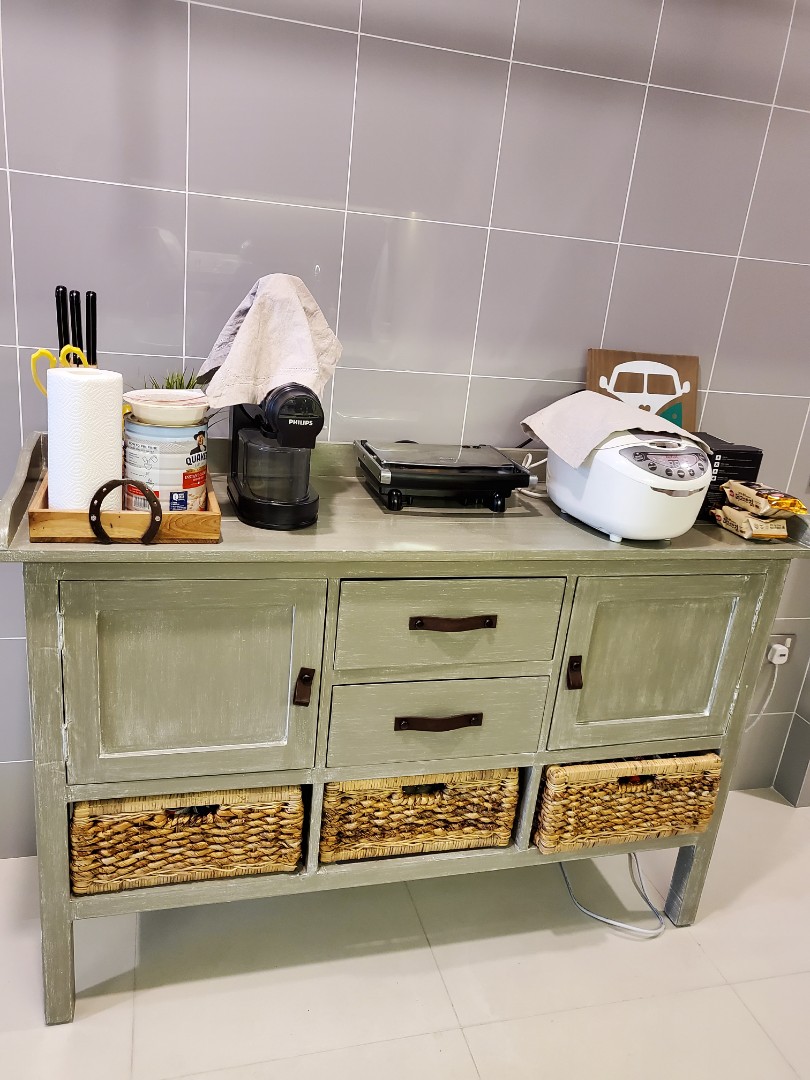 Rustic Kitchen console cabinet, Furniture & Home Living, Furniture ...