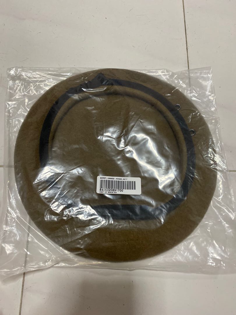 SAF khaki beret, Men's Fashion, Watches & Accessories, Caps & Hats on ...