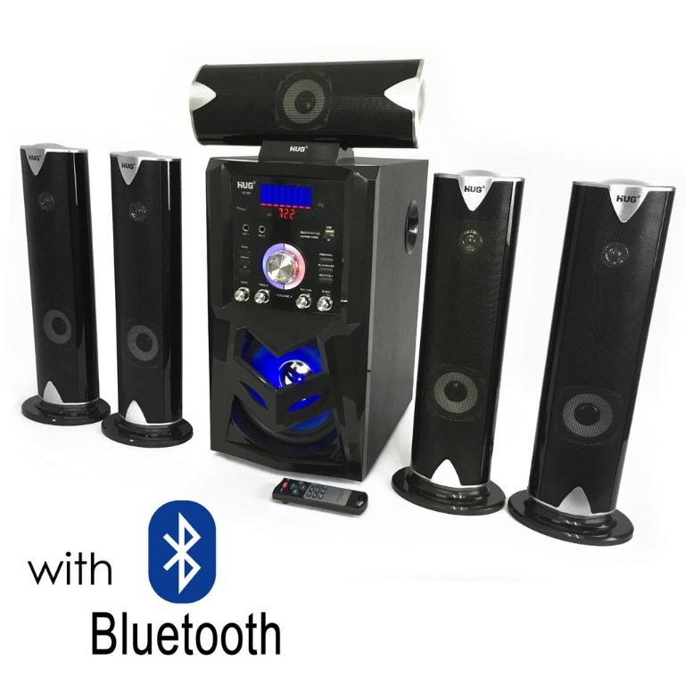 Sale! HUG H28-851 5.1 Bluetooth Home Theater Sub-woofer Speaker, Audio ...
