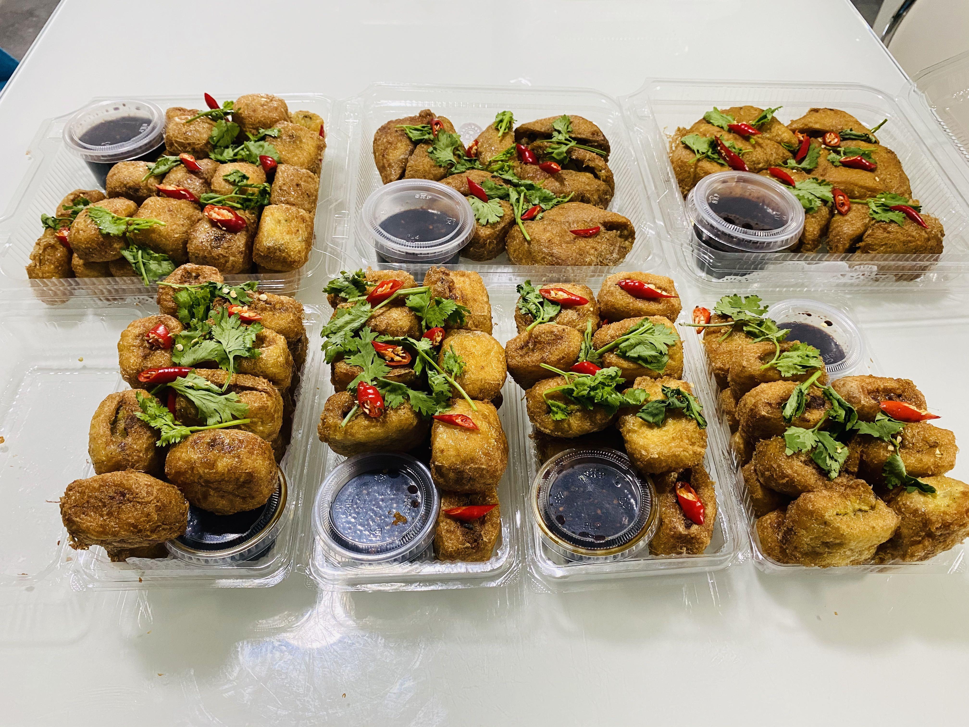 Tahu Begedil (Tofu puff filled with potatoes & minced meat), Food ...