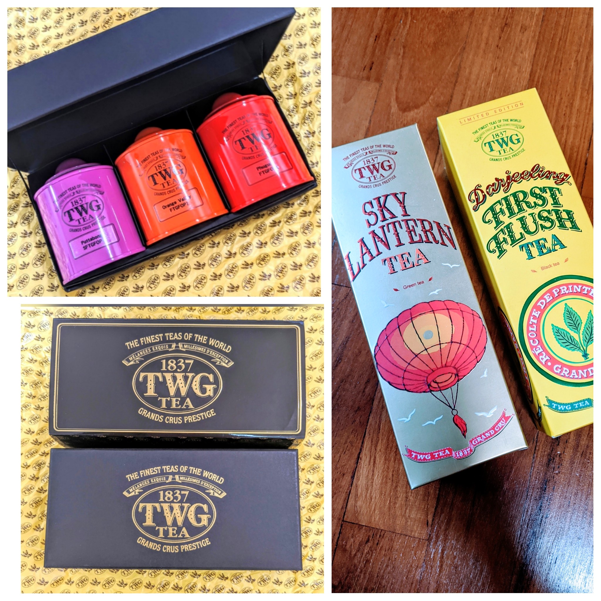 TWG Tea weekend tea gift set (box of 3) • Sky Lantern tea • Darjeeling ...