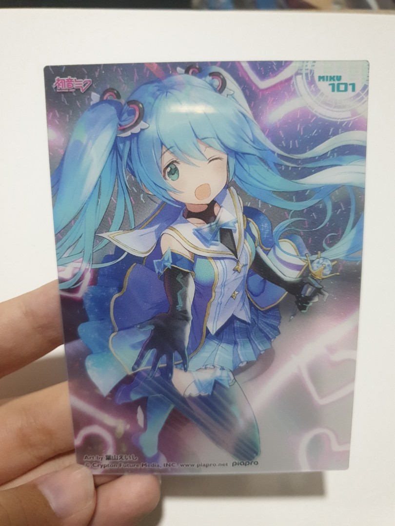 Vocaloid Miku card 101, Hobbies & Toys, Memorabilia & Collectibles, Fan ...