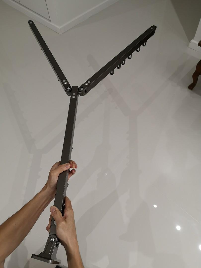 Wall mounted laundry Arm / Hanger, Furniture & Home Living, Bathroom ...