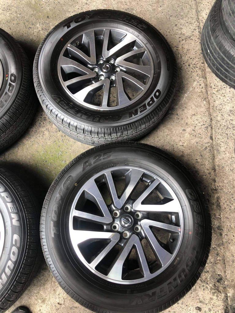 18" Nissan Navara stock mags 6Holes pcd 114 with 255-60-r18 Toyo Thick ...
