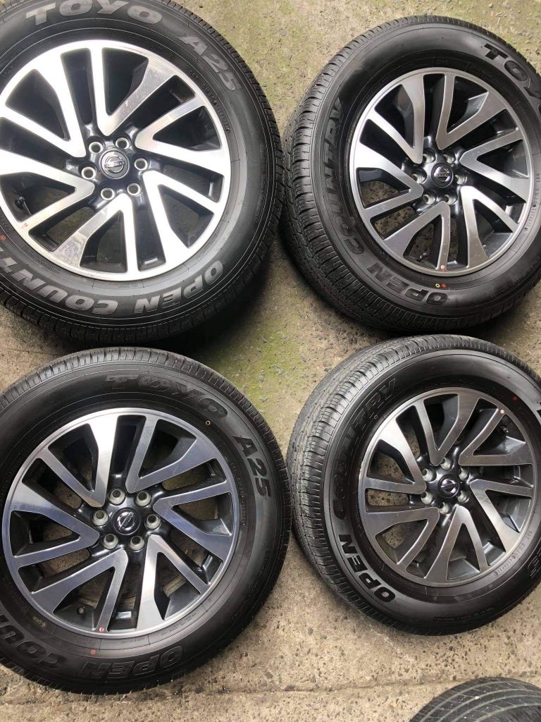 18" Nissan Navara stock mags 6Holes pcd 114 with 255-60-r18 Toyo Thick ...