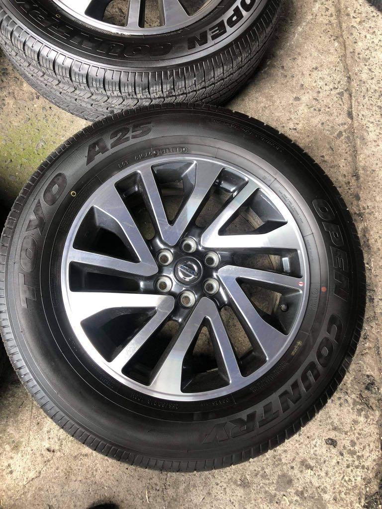 18" Nissan Navara stock mags 6Holes pcd 114 with 255-60-r18 Toyo Thick ...