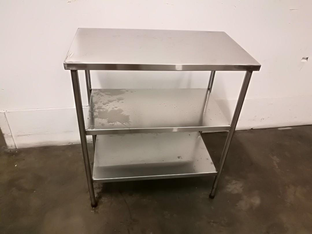 3 tier stainless steel table, Furniture & Home Living, Kitchenware ...
