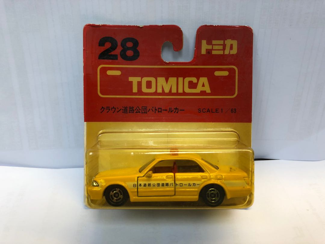 特 高質 Tomy Tomica 28 high-way public Co. patrol car吸塑 掛盒, 興趣及遊戲, 玩具 & 遊戲 ...
