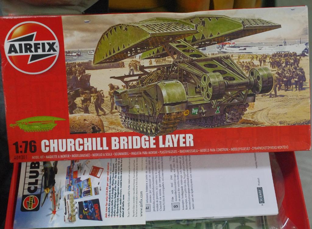 Airfix-A04301- 1/76-Churchill- Bridge Layer-M-250, 興趣及遊戲, 收藏品及紀念品, 古董收藏 ...