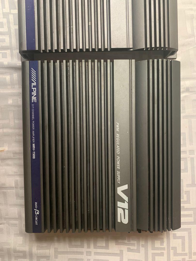 Alpine V12 car amplifier, Car Parts & Accessories, Audio, Video, Alarm ...