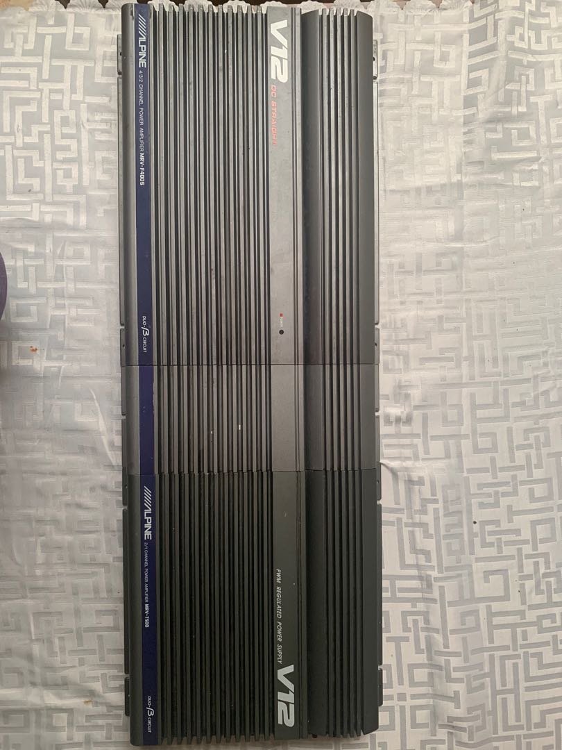 Alpine V12 car amplifier, Car Parts & Accessories, Audio, Video, Alarm ...