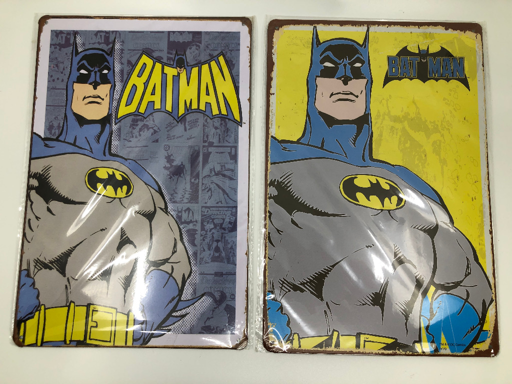BNIP Batman Tin Poster, Hobbies & Toys, Stationery & Craft, Art ...