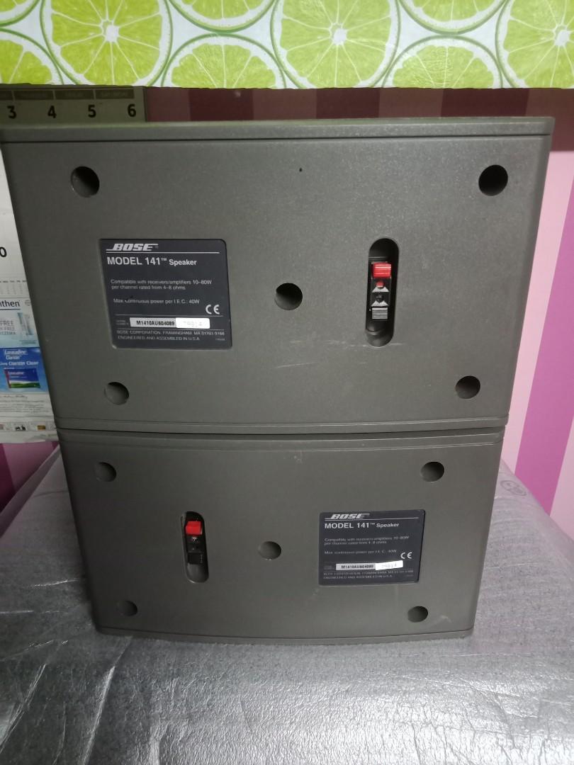 Bose 141 Bookshelf Speakers, Audio, Soundbars, Speakers & Amplifiers on Carousell