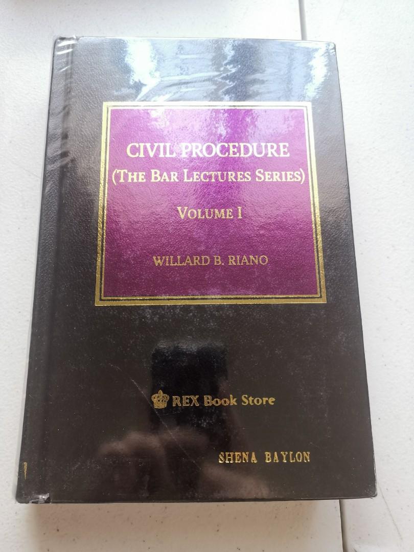 Civil Procedure - Volume 1 (Riano) (2016), Hobbies & Toys, Books ...