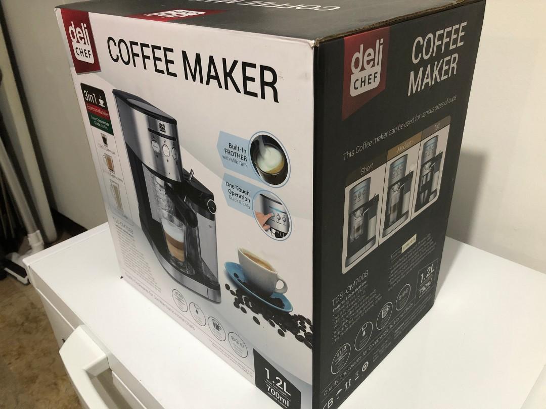 Coffee Maker Deli Chef 3 in 1, TV & Home Appliances, Kitchen Appliances ...