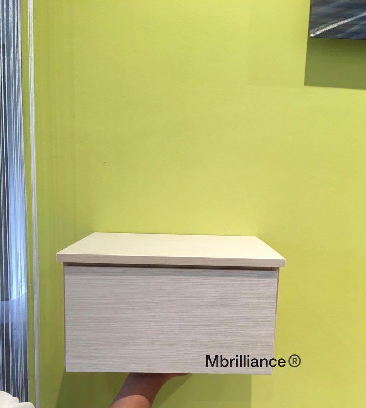 Floating drawer side table wall mount, Furniture & Home Living ...