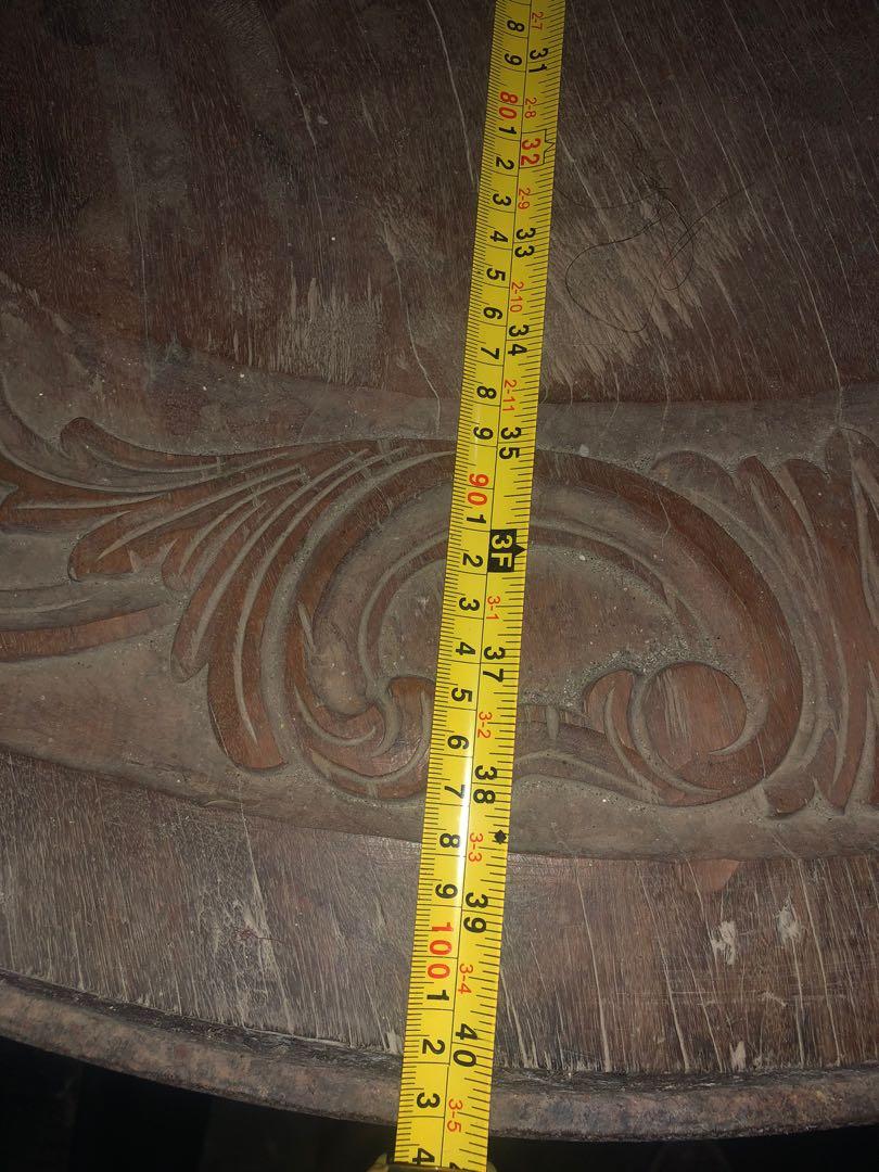 Gulong Gareta (Wooden Wheel) Tables- Balayong Wood, Furniture & Home ...