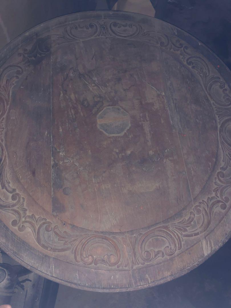 Gulong Gareta (Wooden Wheel) Tables- Balayong Wood, Furniture & Home ...