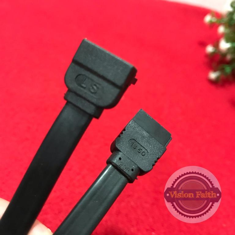 HingJiXin L Head Shape Serial-ATA SATA Cable 41.5cm, Computers & Tech ...