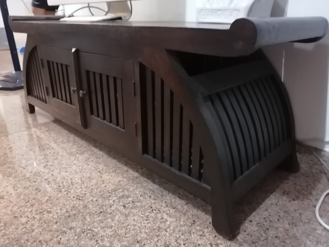 Japanese style display table with storage, Furniture & Home Living ...