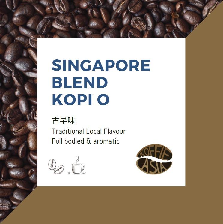 (1 Kg) Singapore Blend Kopi O - 1,000 Grams (Whole Coffee Beans/Ground ...