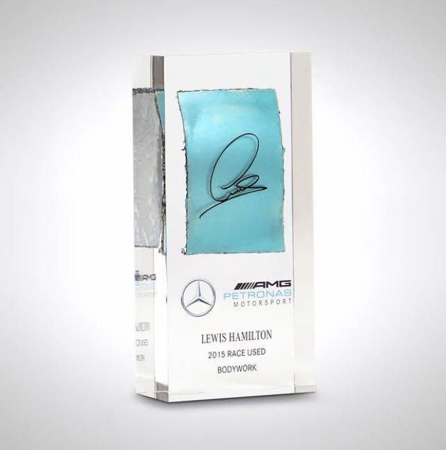 Lewis Hamilton 2015 Race Used Bodywork In Acrylic - Mercedes AMG ...