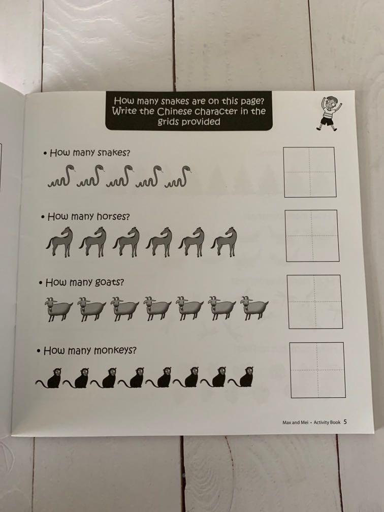 Max and Mei Activity Book - Colors and Numbers, Hobbies & Toys, Books ...