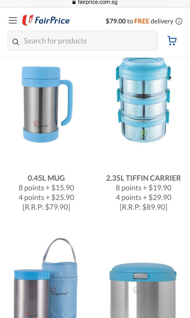 NTUC Fairprice Bonus Points to redeem Exclusive La Gourmet Thermalware ...