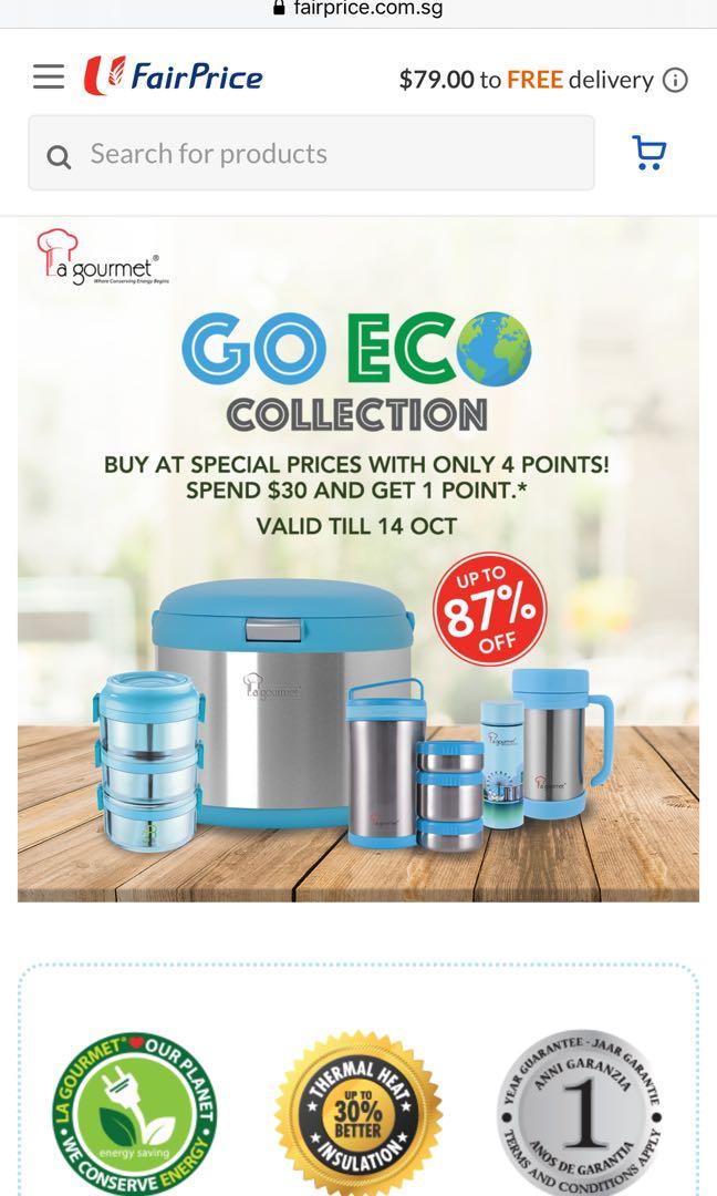NTUC Fairprice Bonus Points to redeem Exclusive La Gourmet Thermalware ...