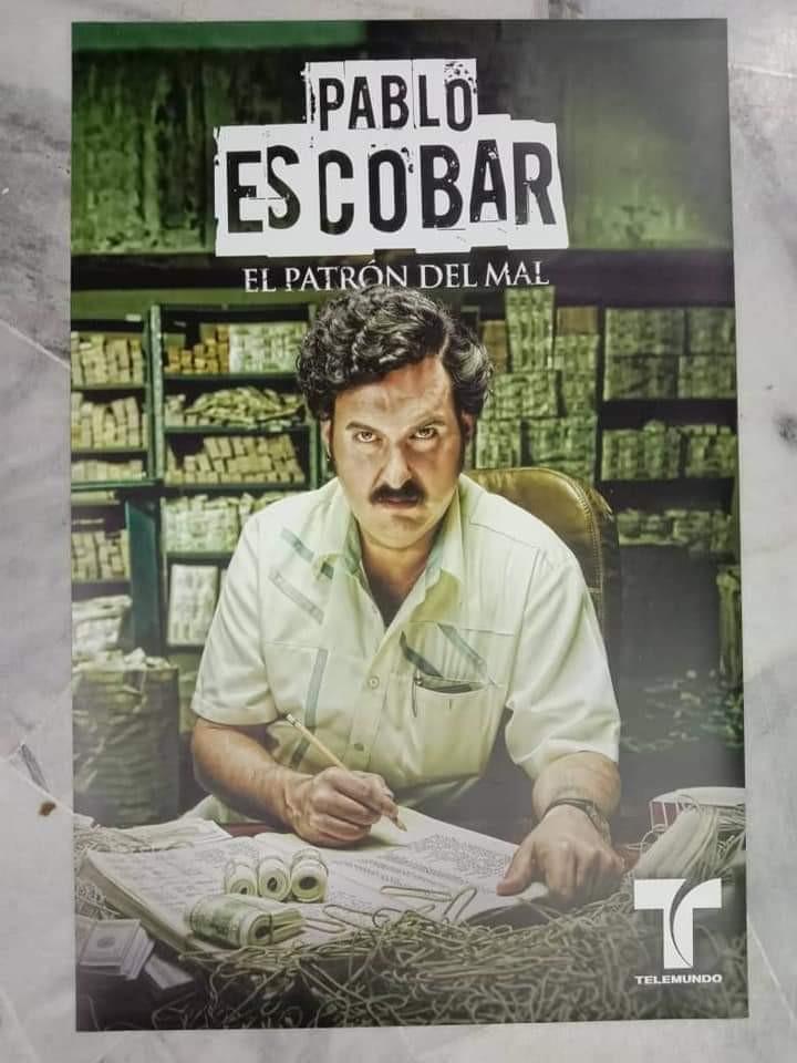 [POSTER] PABLO ESCOBAR CRIMINAL GANGSTER POSTER, PRINT, WALL ART DECOR ...