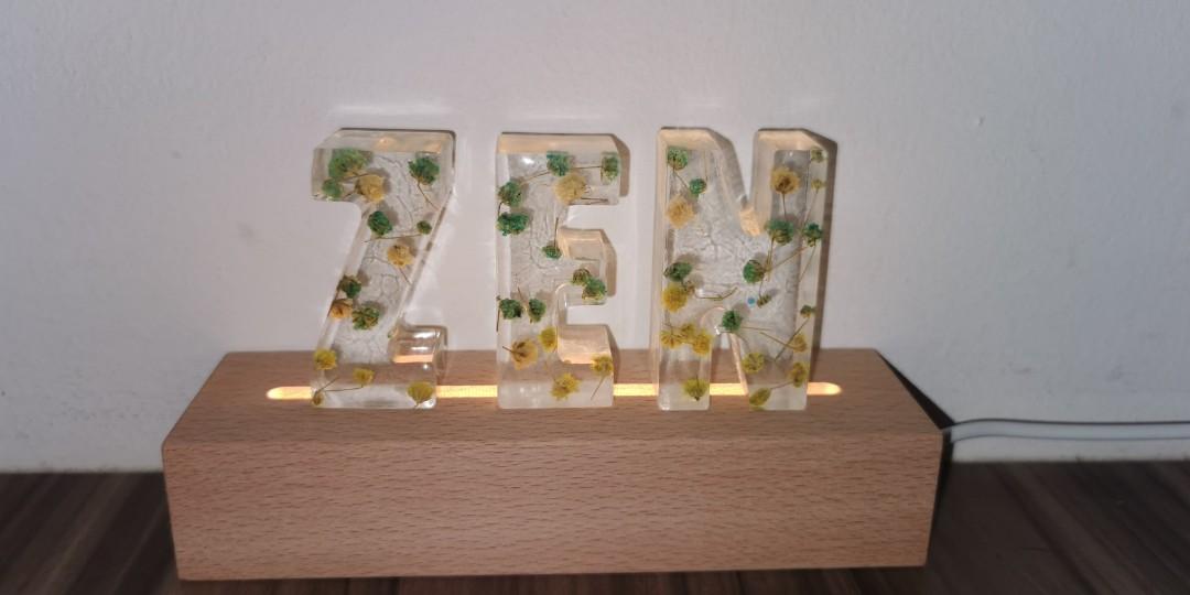 Personalised Name Light, Hobbies & Toys, Stationery & Craft, Handmade ...