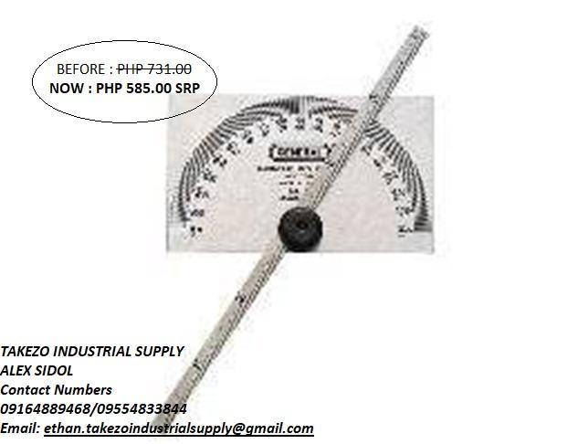 PROTRACTOR & DEPTH GAGE, Commercial & Industrial, Construction Tools ...