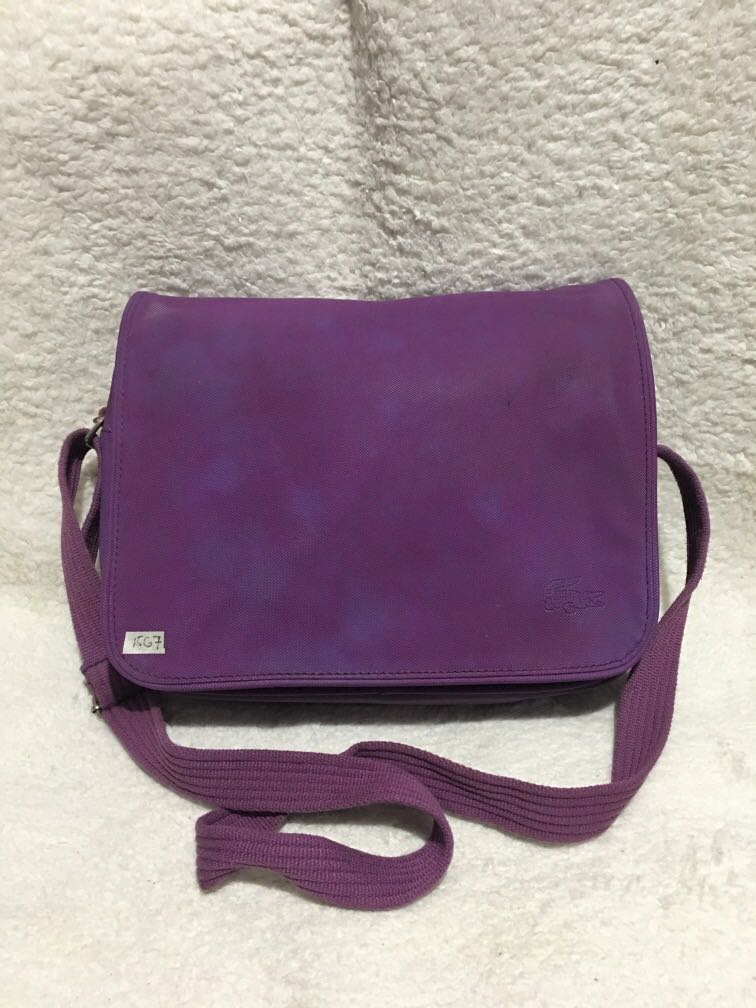 Purple messenger sling bag, Women's Fashion, Bags & Wallets, Cross-body ...