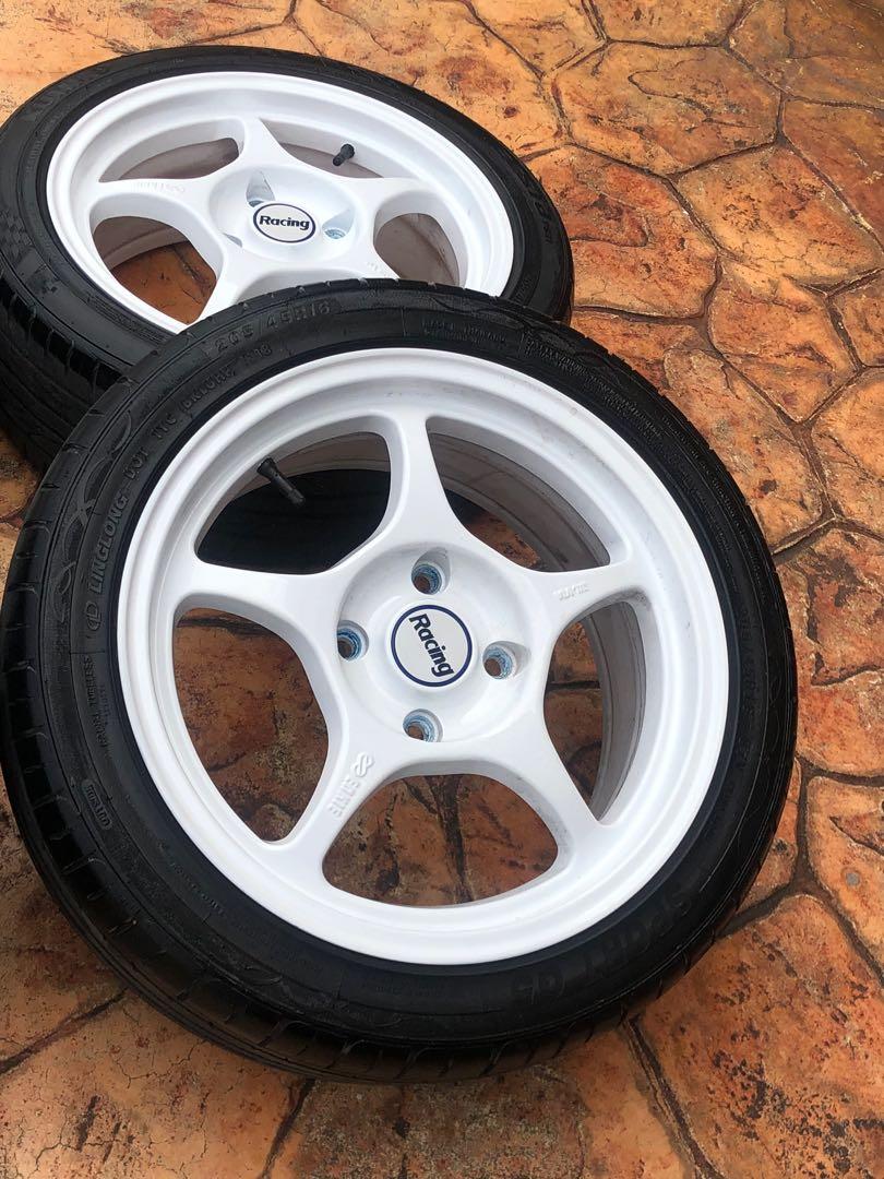 RIM ENKEI RPO1 16 PCD114, Auto Accessories on Carousell