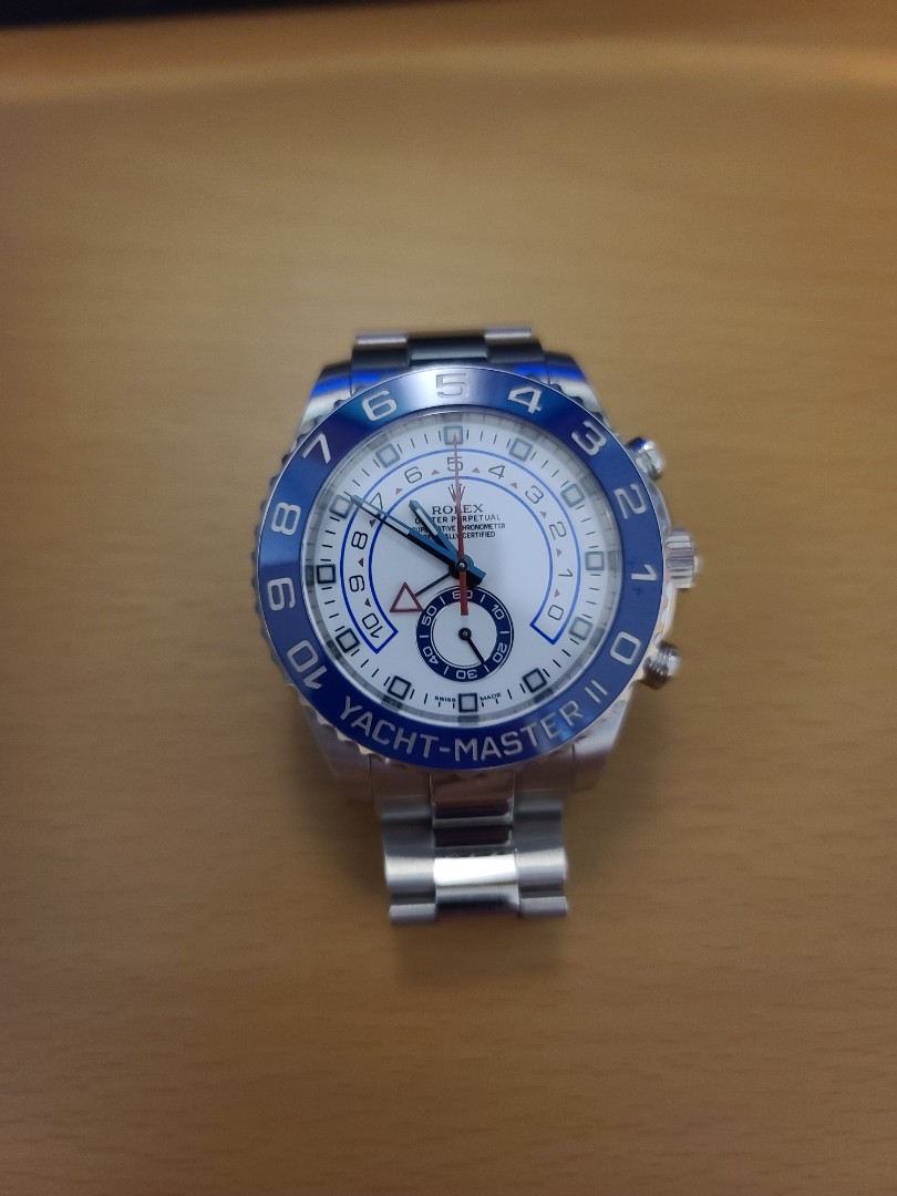 Rolex - Yachi Master II (116680 ), 名牌, 手錶 - Carousell