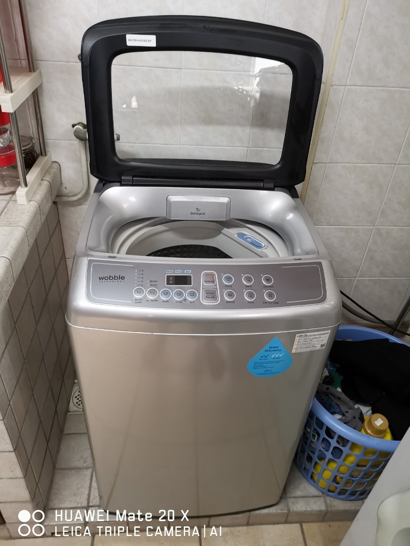 Samsung Wobble washing machine 9.5KG, TV & Home Appliances, Washing ...