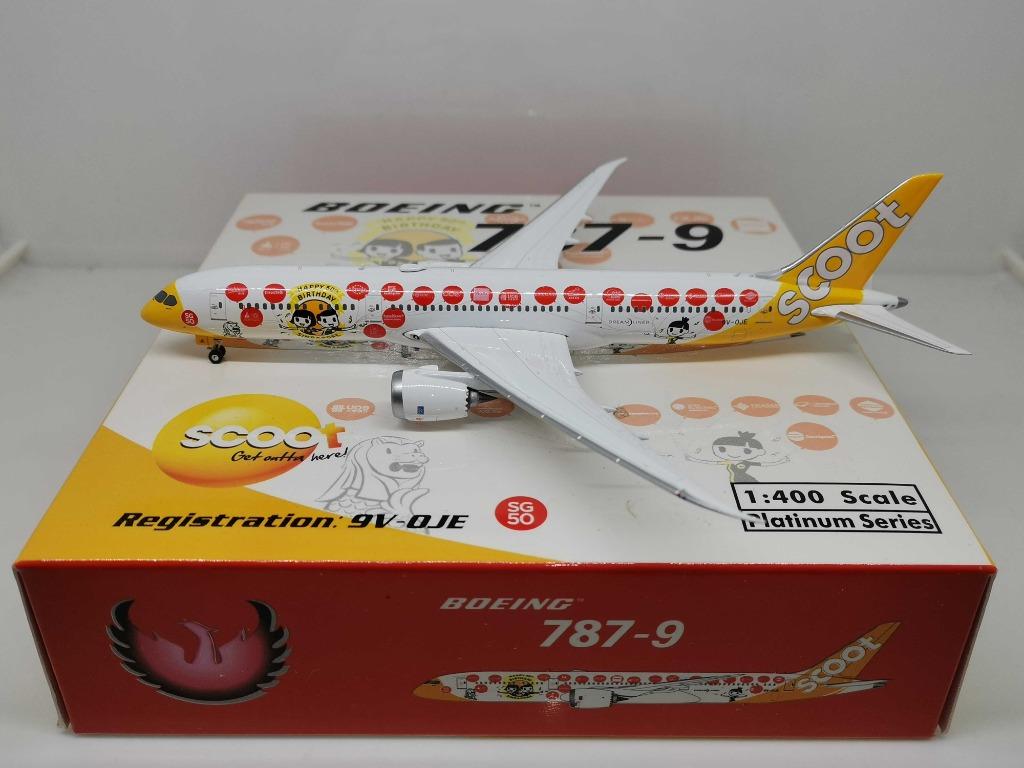 Singapore Scoot Airline Boeing 787-9 Dreamliner Model (1:400) [SG50 Special Edition], Hobbies ...