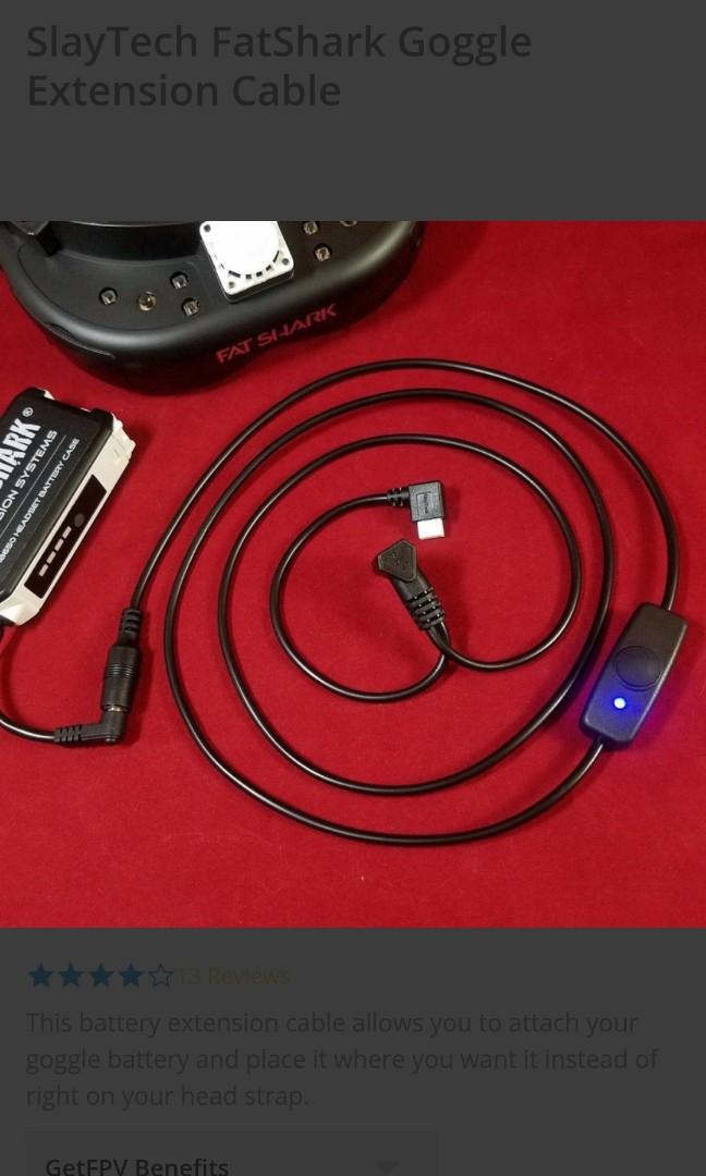 Slaytech Fatshark Goggle Extension Cable, Babies & Kids, Baby Nursery ...