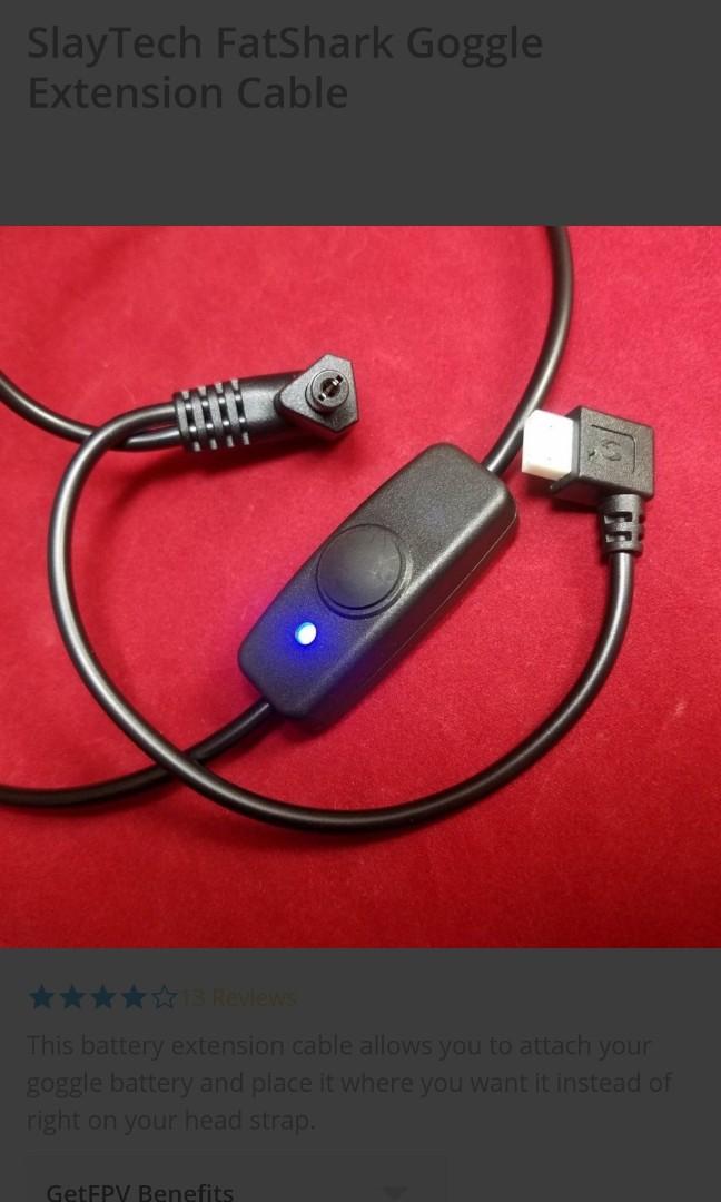Slaytech Fatshark Goggle Extension Cable, Babies & Kids, Baby Nursery ...