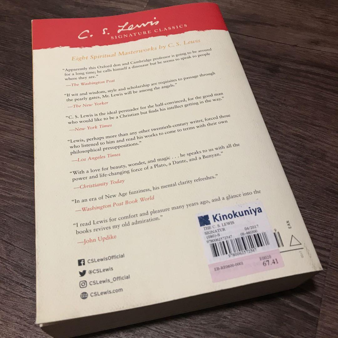The CS Lewis Signature Classics, Hobbies & Toys, Books & Magazines ...