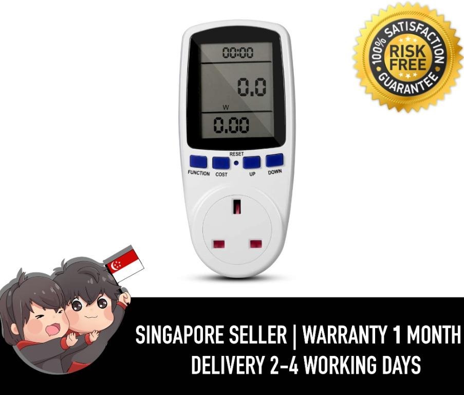 UK Plug Power Meter, Calculator Analyzer, AC 230V~250V 13A Max UK ...