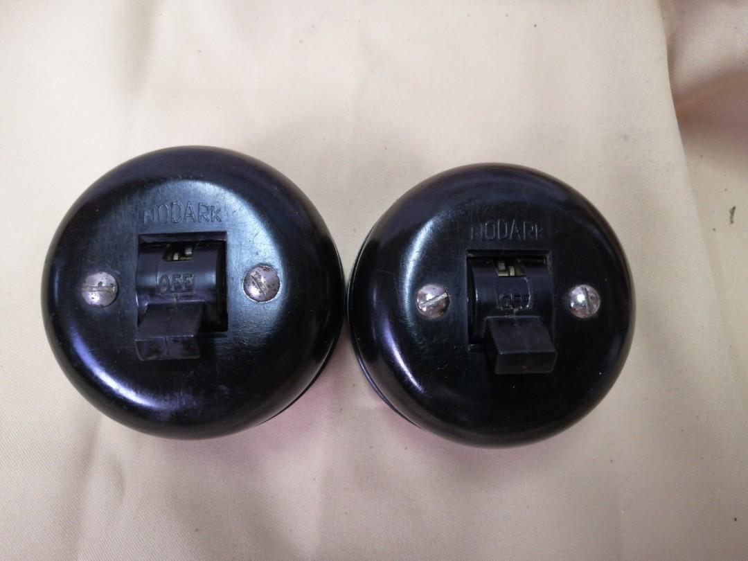 Vintage Bakelite switch, Hobbies & Toys, Memorabilia & Collectibles ...